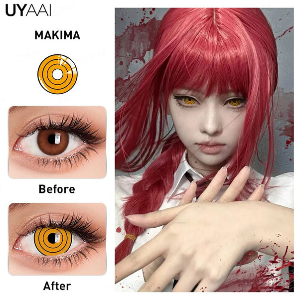 Makima Contact Lenses UK | Chainsaw Man Contacts - Lensmate